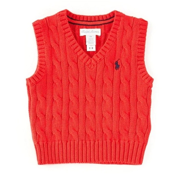 Polo Ralph Lauren | Shirts & Tops | Polo Ralph Lauren Red Cableknit ...